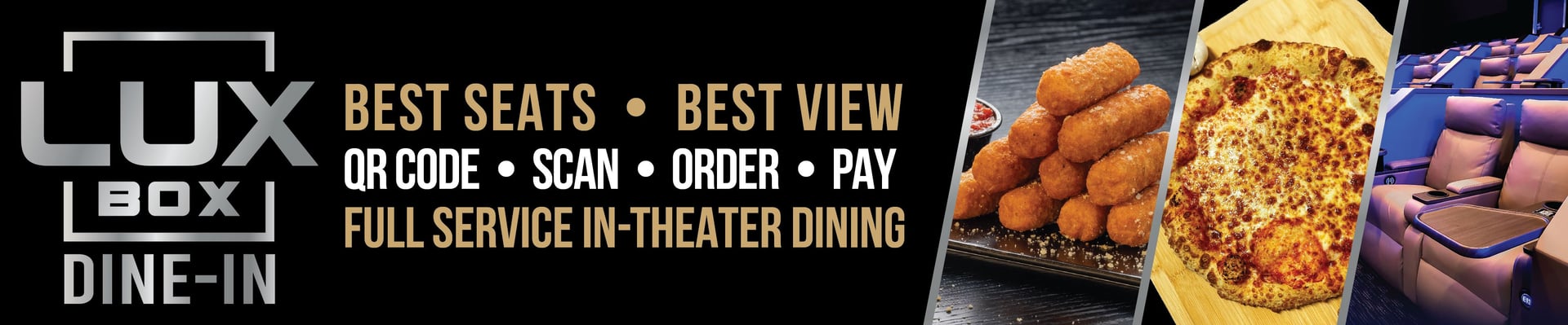 Lux Box at Paragon Theaters – Premium In-Theater Dining & Comfort